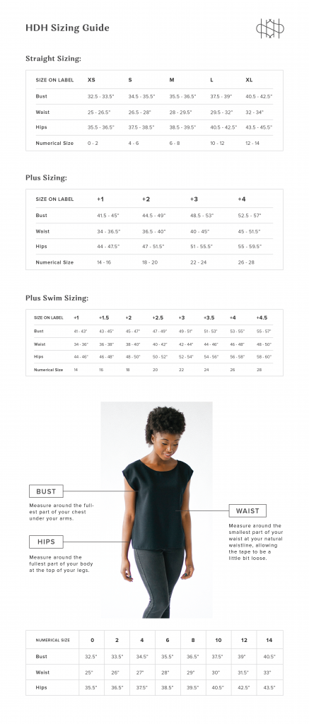 Sizing Guide - Hackwith Design House