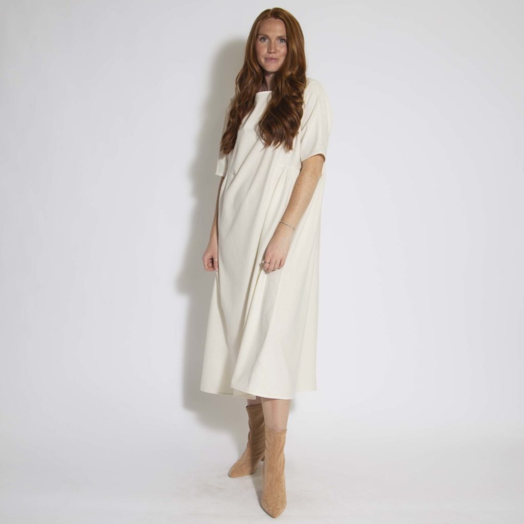 Gathered Midi Dress - Hackwith Design House