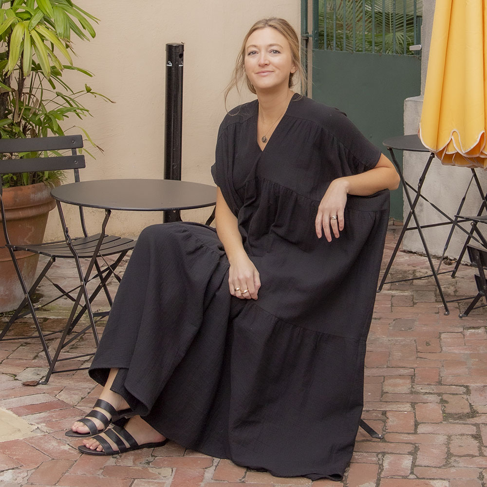 Double V Tiered Maxi Dress - Hackwith Design House