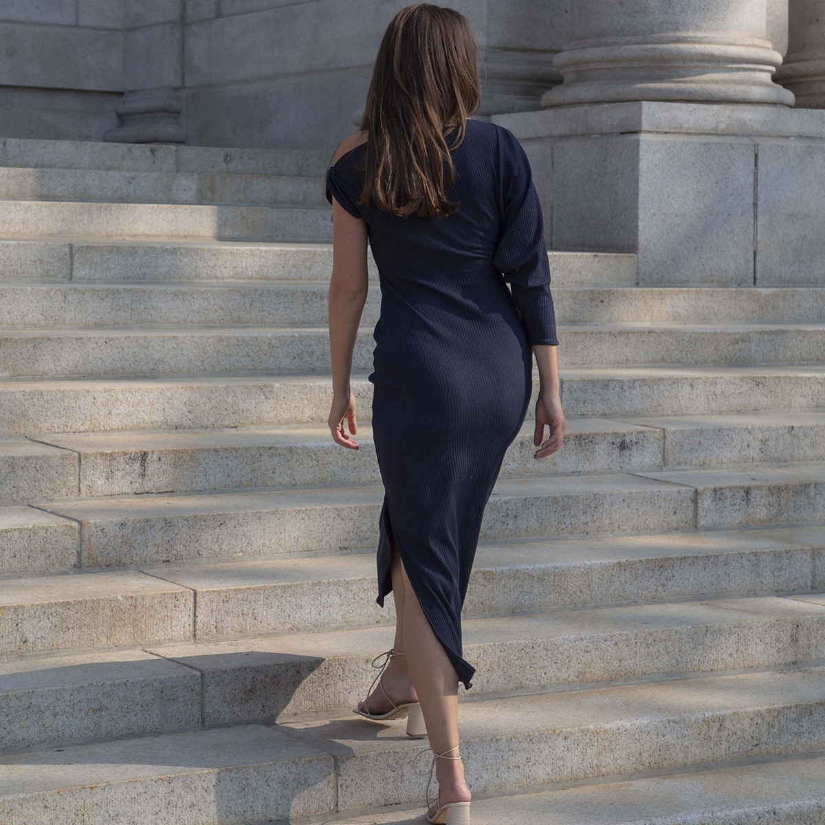 Asymmetrical Rib Dress - Hackwith Design House