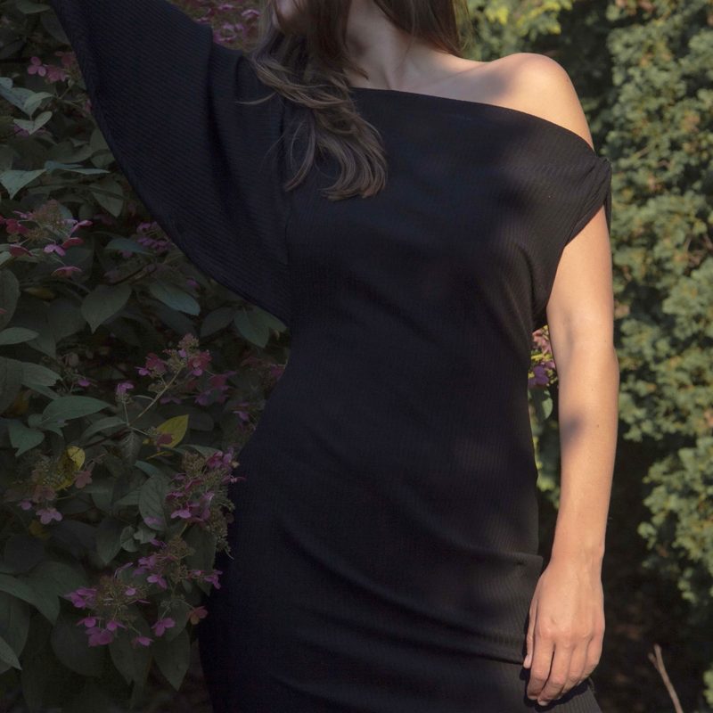 Asymmetrical Rib Dress - Hackwith Design House