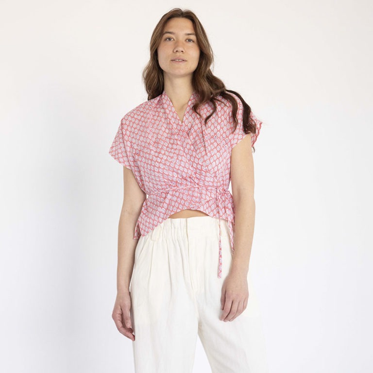 Double V Wrap Top - Hackwith Design House