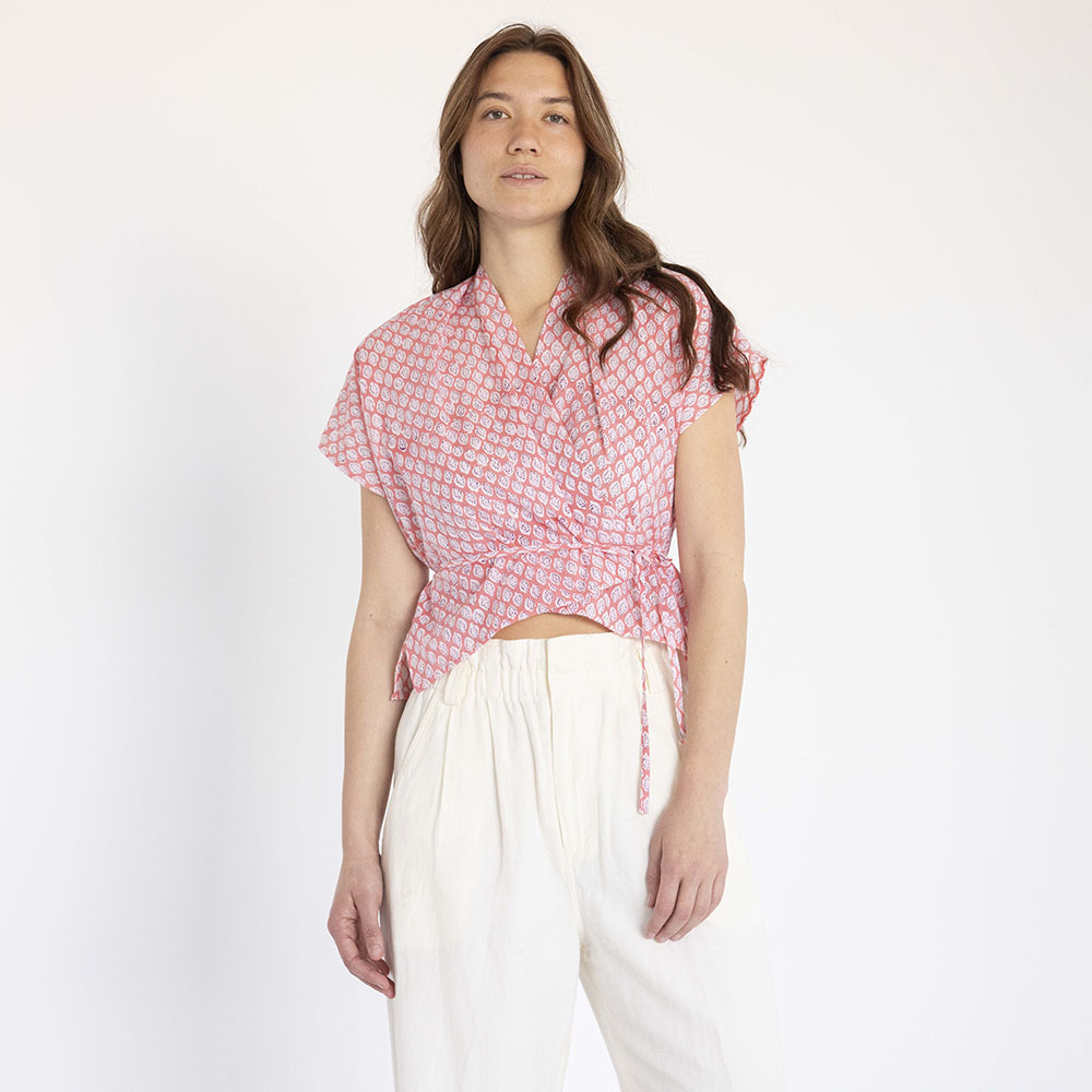 Double V Wrap Top - Hackwith Design House