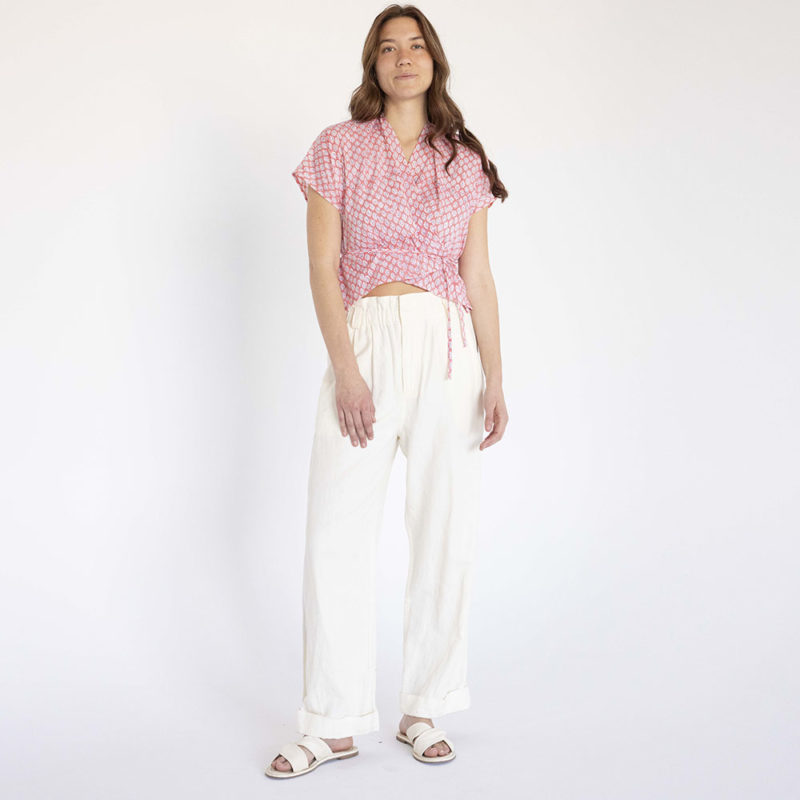 Double V Wrap Top - Hackwith Design House