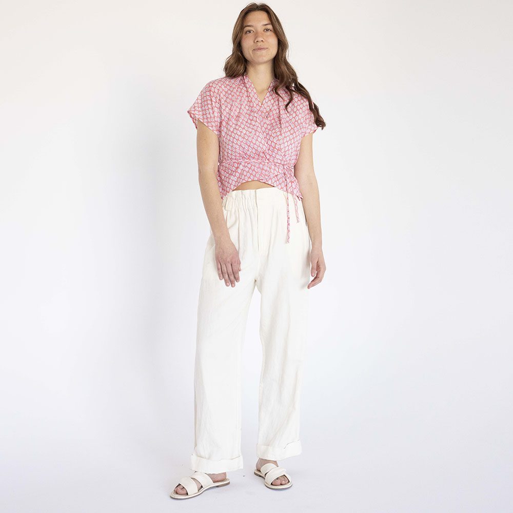 Double V Wrap Top - Hackwith Design House