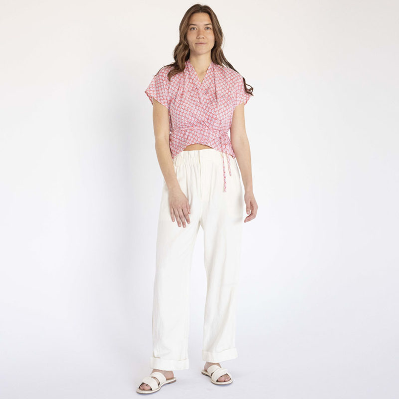 Double V Wrap Top - Hackwith Design House