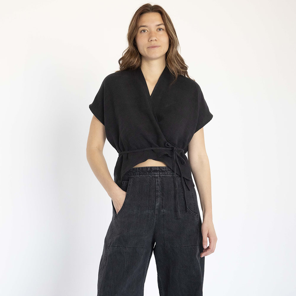 Double V Wrap Top - Hackwith Design House